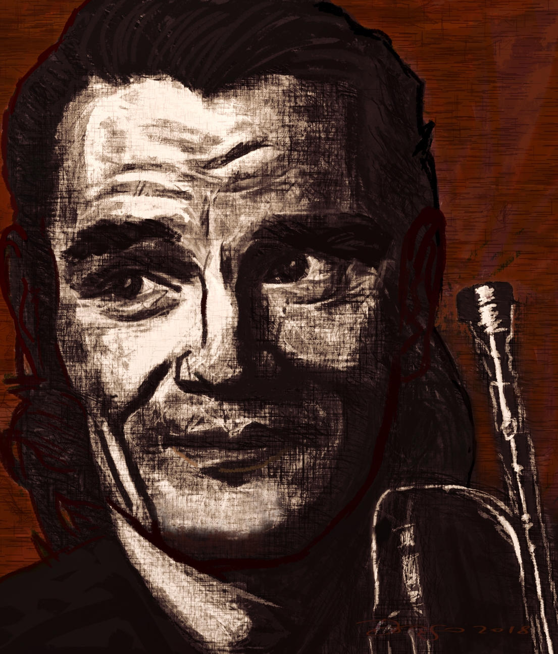 Chet Baker 1 digital painting