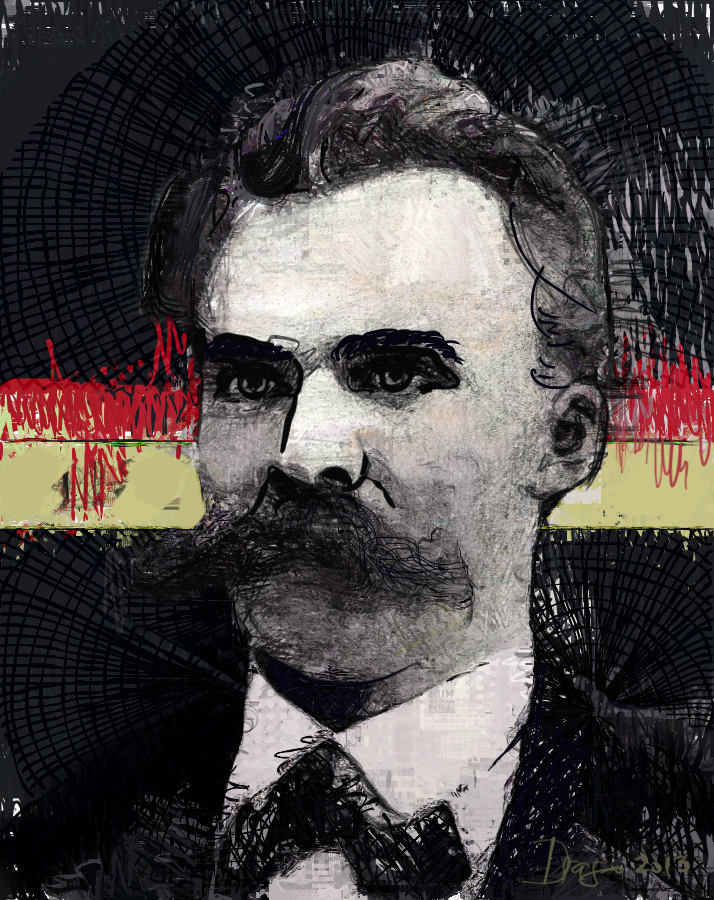 Friedrich Nietzsche - digital painting