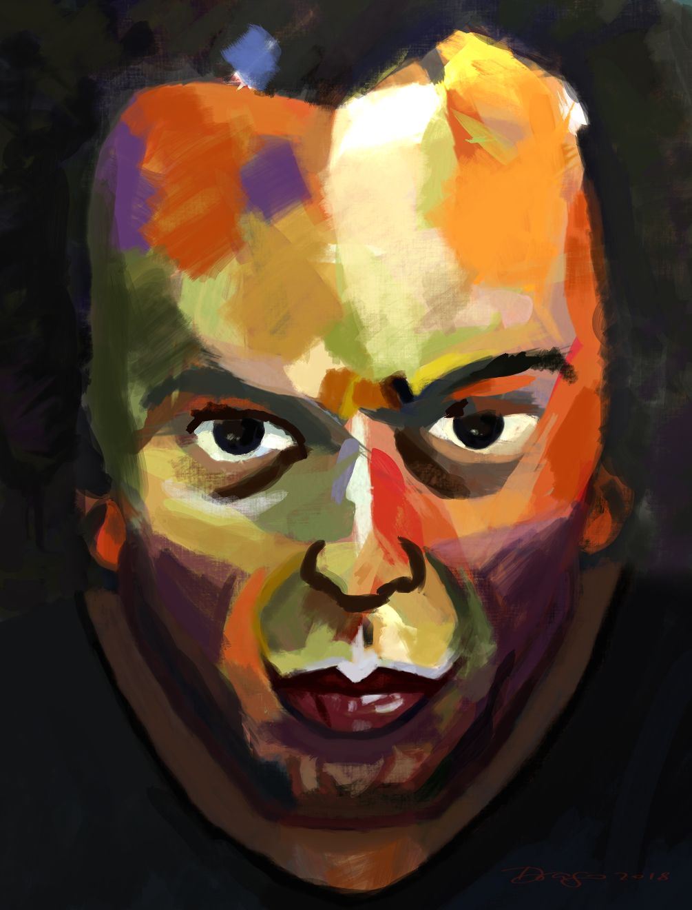 Miles Davis digital painting
